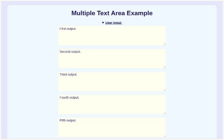 multiple-text-area-style ― Perchance Generator