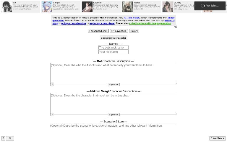 AI Chat & Roleplay (online, free, no sign-up, unlimited)