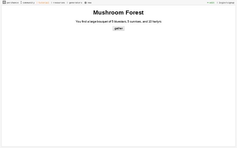Mushroom Forest ― Perchance Generator