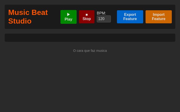Music Beat Studio ― Perchance Generator
