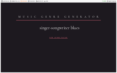 Music Genre Generator