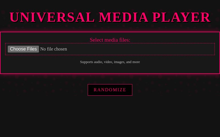 Universal Media Player ― Perchance Generator