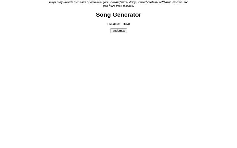 Song Generator