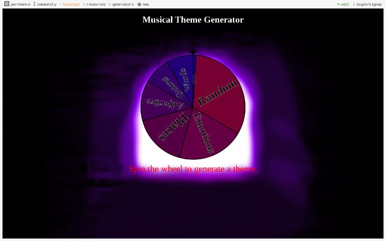 Music Themes! ― Perchance Generator