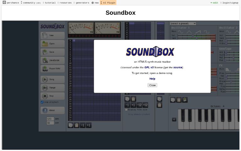 Soundbox ― Perchance Generator