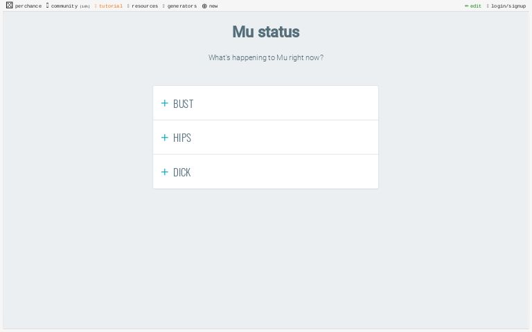 Mu status ― Perchance Generator