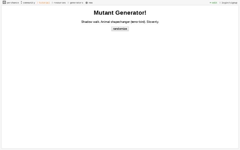Mutant Generator!