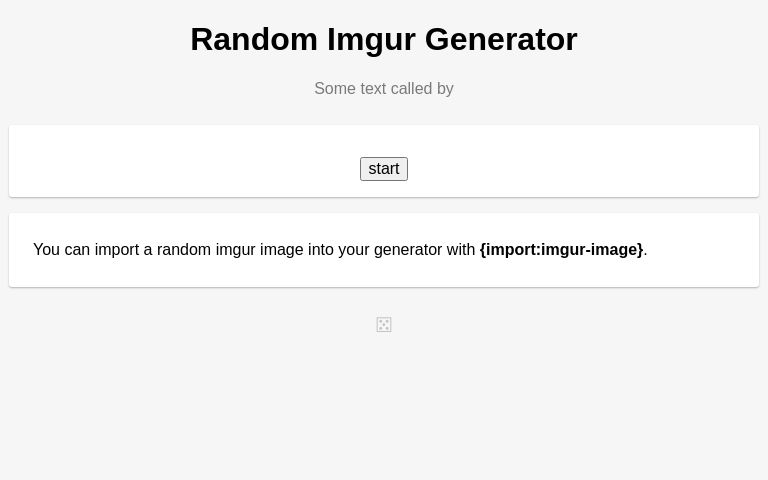Random Imgur Generator