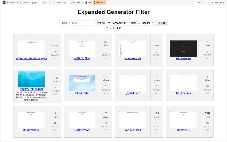 Expanded Generator Filter