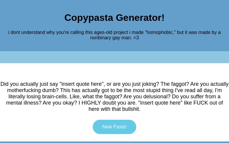 Copypasta Generator!