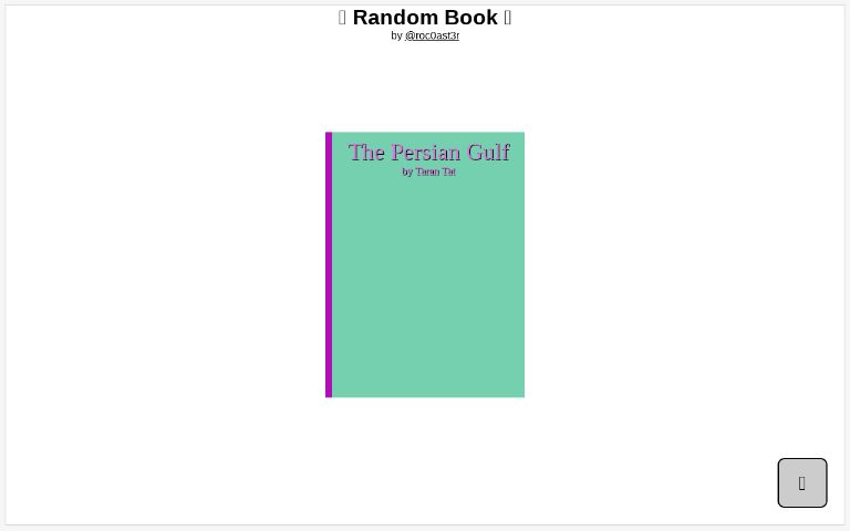 Random Book Generator