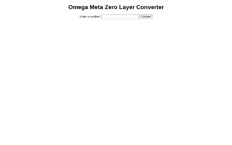 Omega Meta Zero Layer Converter ― Perchance Generator