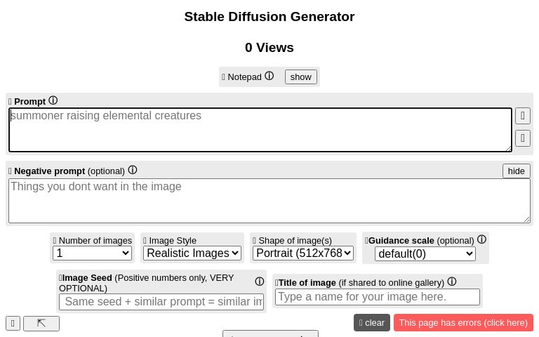 Free No Limit AI Image Stable Diffusion Generator
