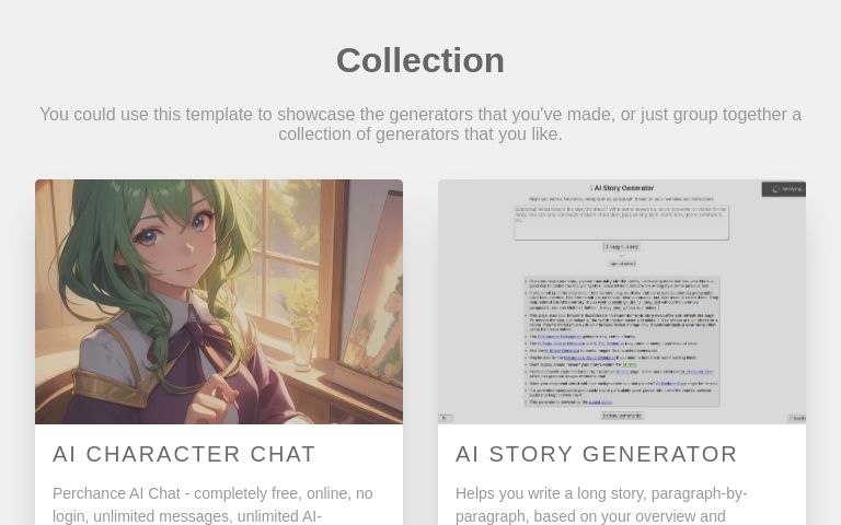 Collection ― Perchance Generator