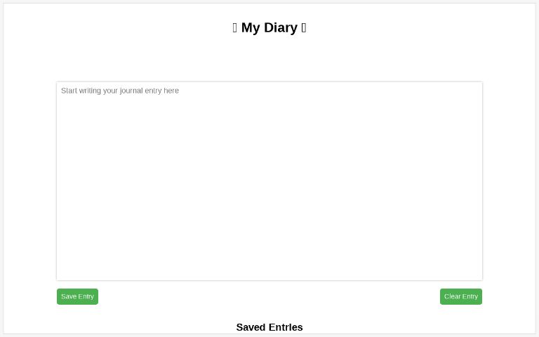 My Diary ― Perchance Generator