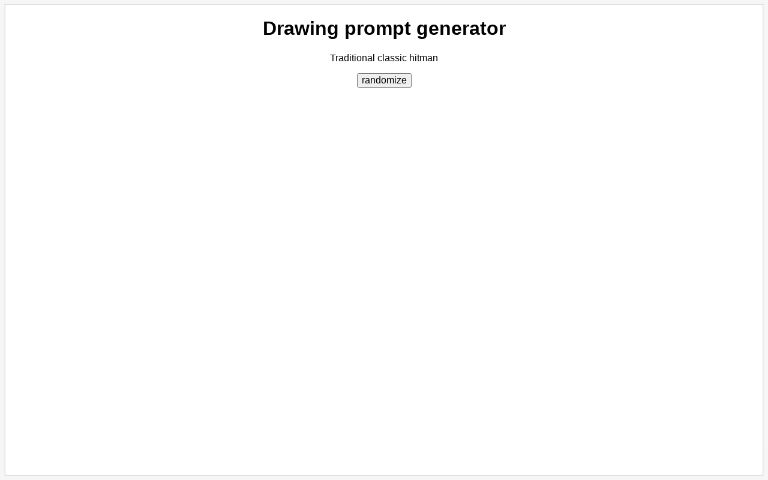 Drawing prompt generator