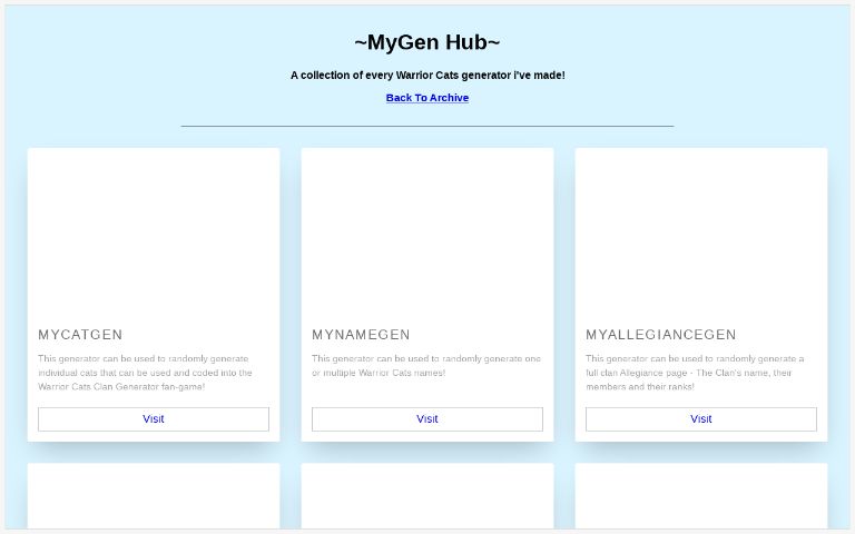 ~MyGen Hub~ ― Perchance Generator