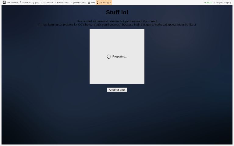 le cat ― Perchance Generator