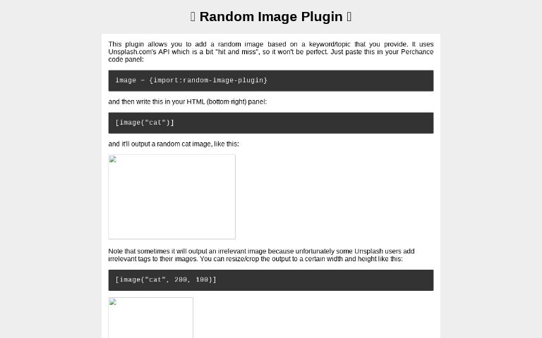 🖼 Random Image Plugin 📷