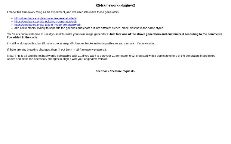 My T2i Framework Plugin V2 2023