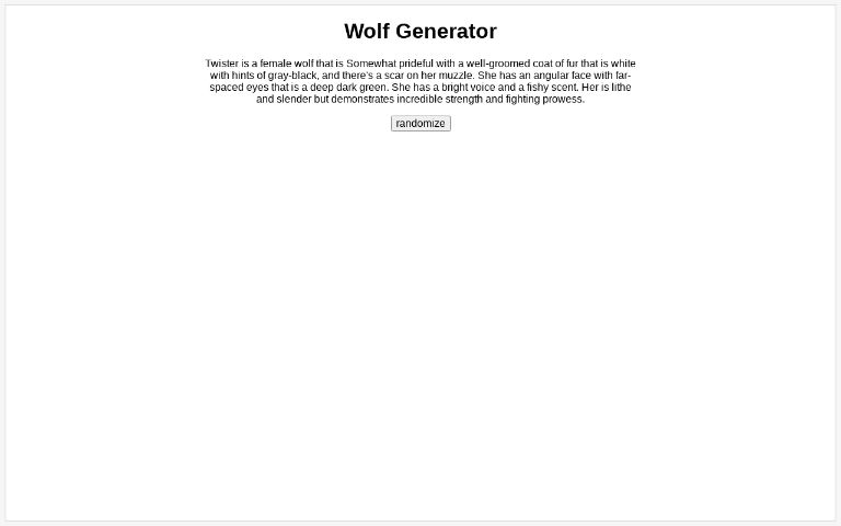 Wolf Generator
