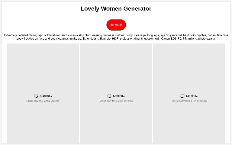 AI Woman Girl Generator (free, no sign-up, no limits)