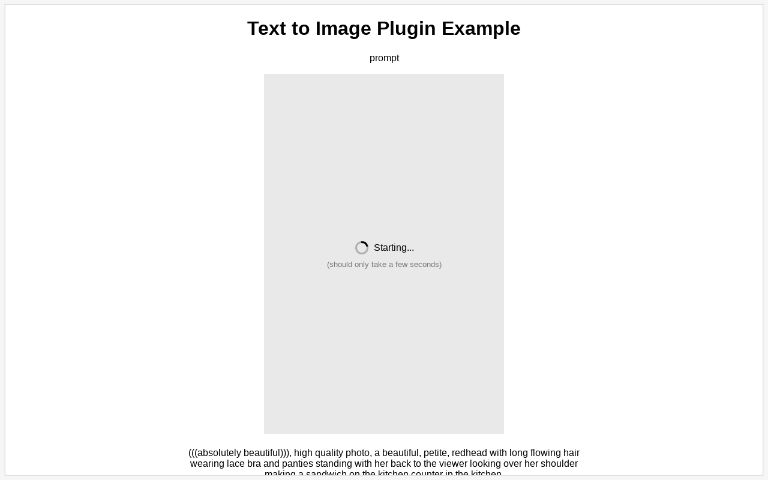 Text to Image Plugin Example