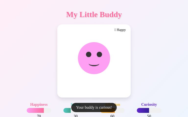 My Little Buddy ― Perchance Generator