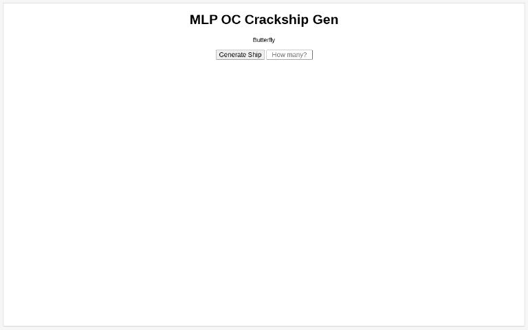 MLP OC Crackship Gen