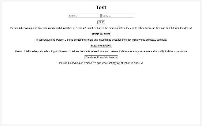 Test ― Perchance Generator