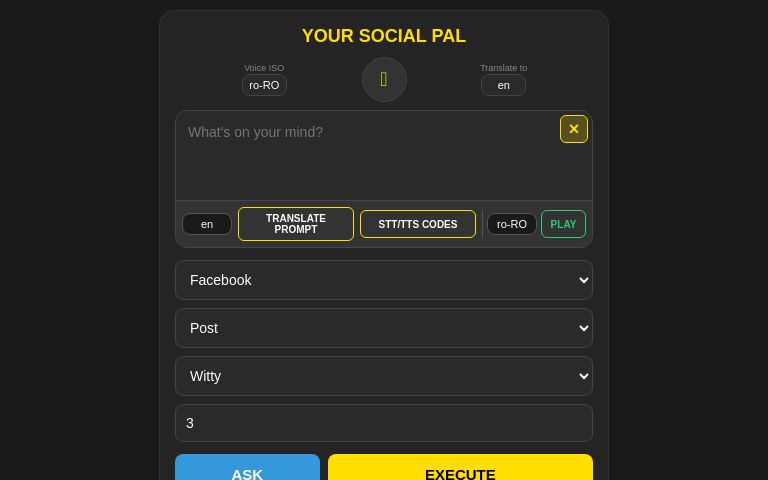 Your Social Pal is thinking... ― Perchance Generator