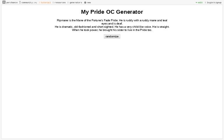 My Pride OC Generator