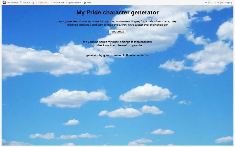 My Pride character generator