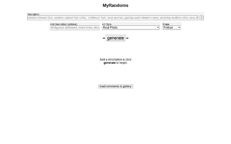 MyRandoms ― Perchance Generator