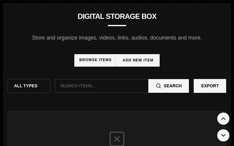 Digital Storage Box ― Perchance Generator