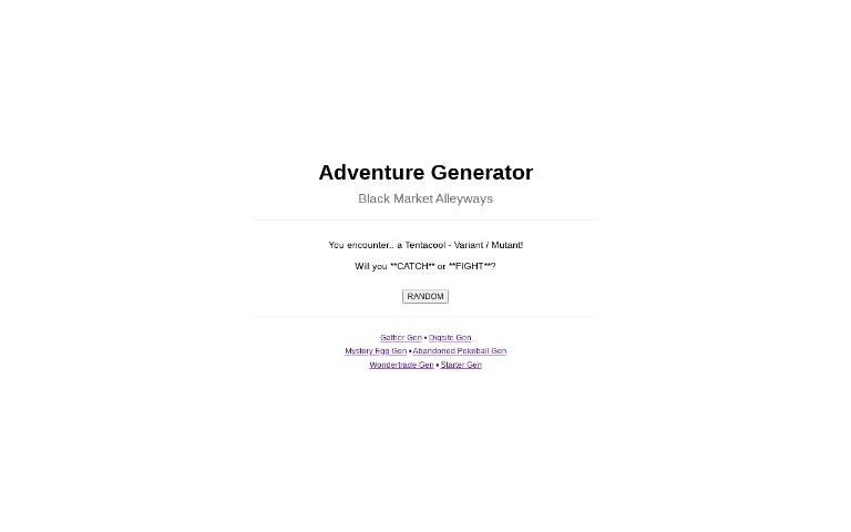 Adventure Generator