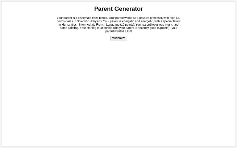 Parent Generator