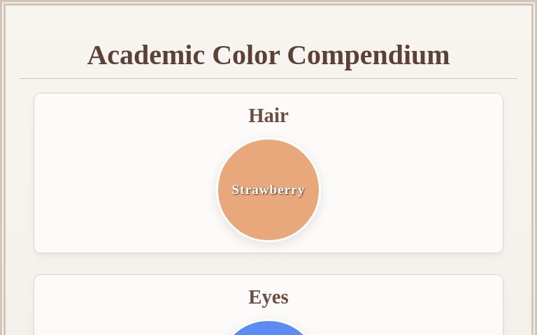 Academic Color Compendium ― Perchance Generator