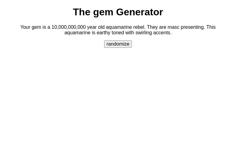 The gem Generator