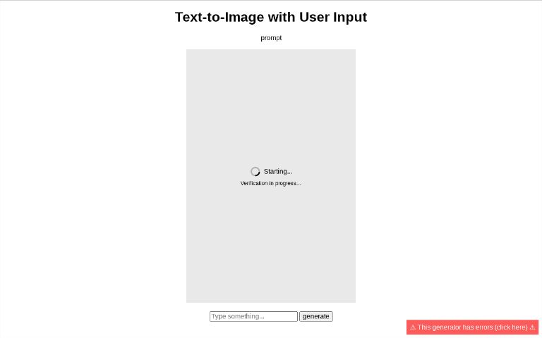 Text-to-Image with User Input ― Perchance Generator