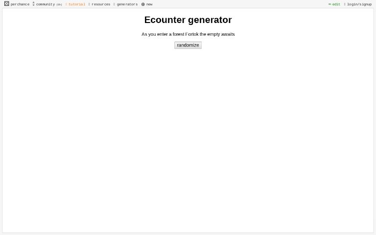 Ecounter generator