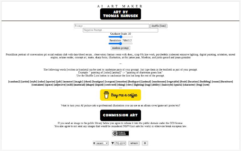 AI ART MAKER ― Perchance Generator