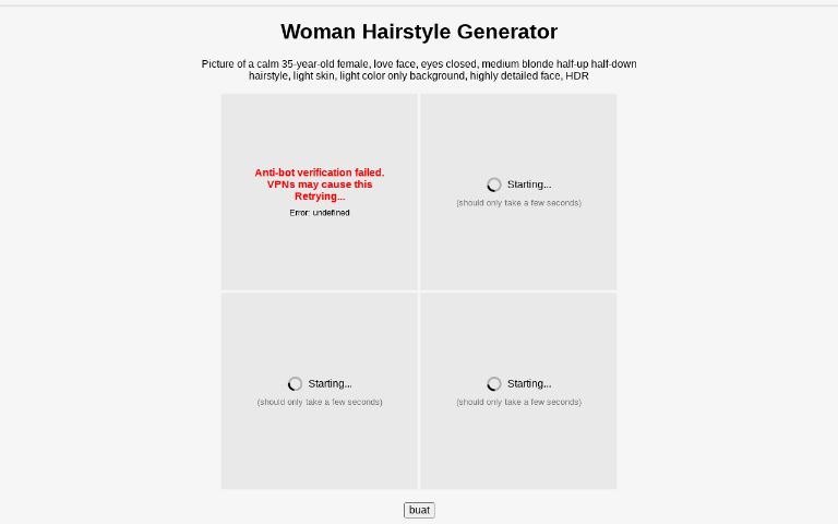 Woman Hairstyle Generator