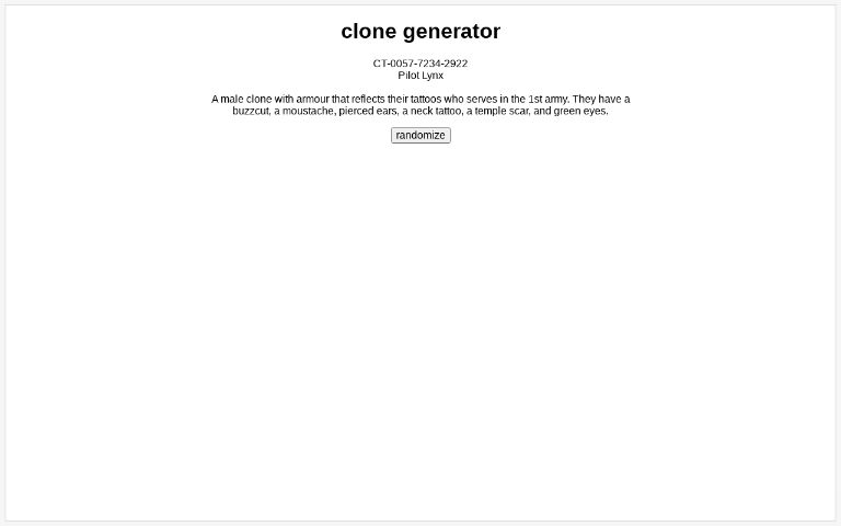 clone generator