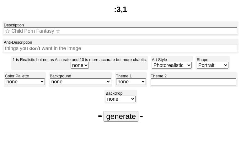 :3,1 ― Perchance Generator