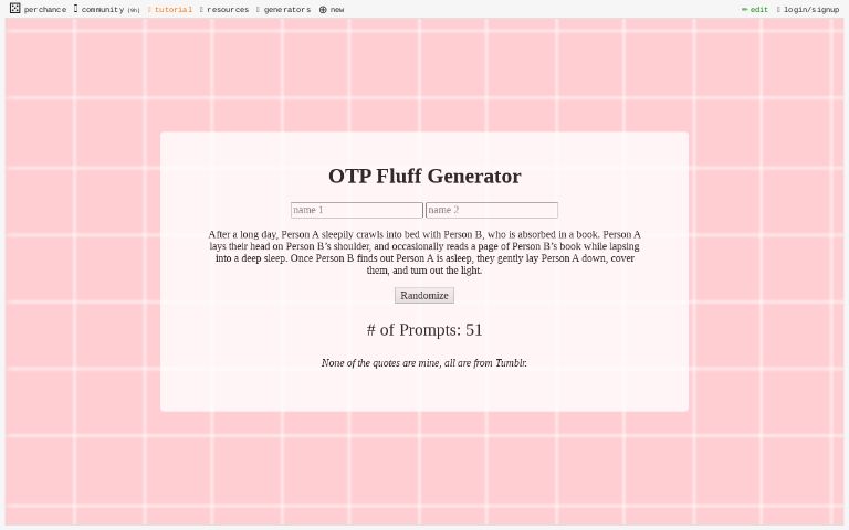 OTP Fluff Generator