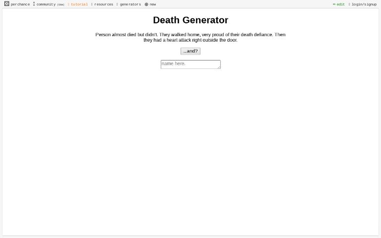 Death Generator