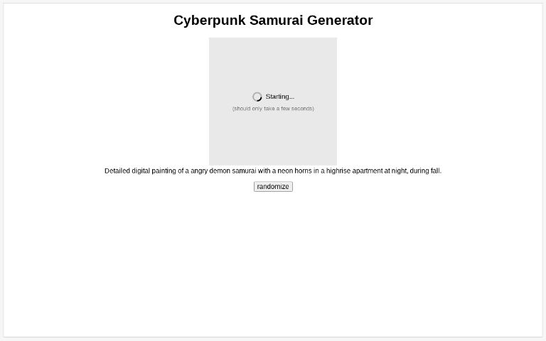 Cyberpunk Samurai Generator