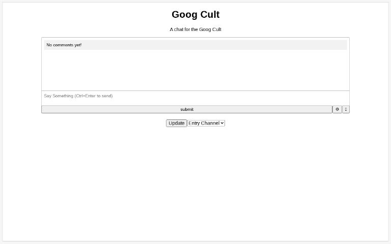 Goog Cult ― Perchance Generator