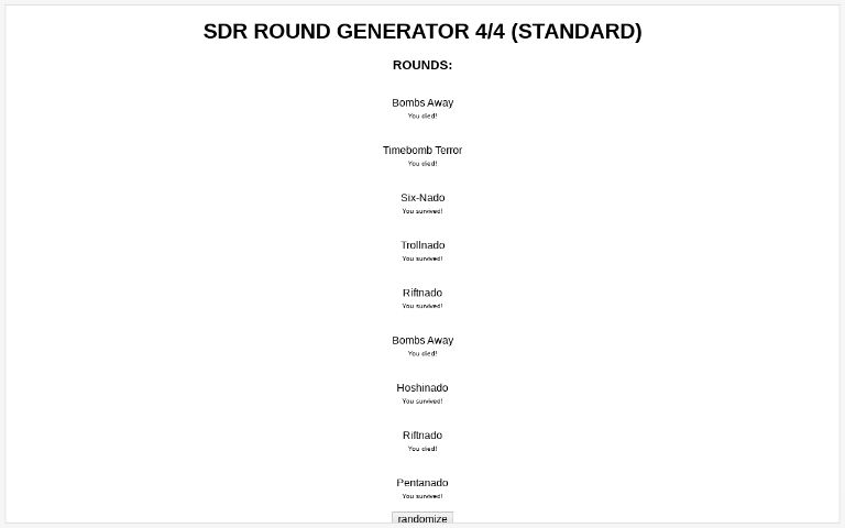 SDR ROUND GENERATOR 4/4 (STANDARD)